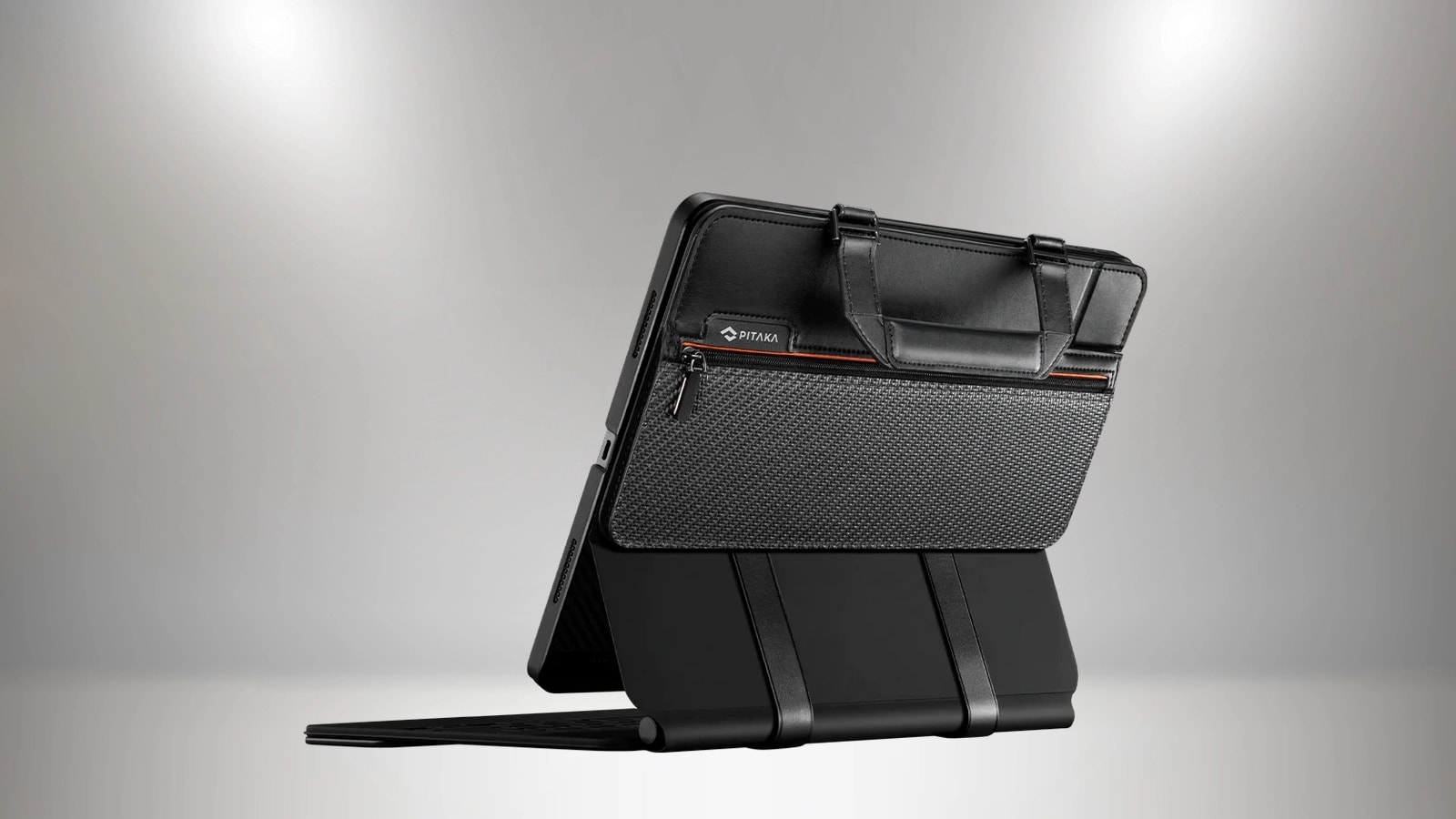 FlipBook Case for iPad with Magic Keyboard looks like a bag and opens ...