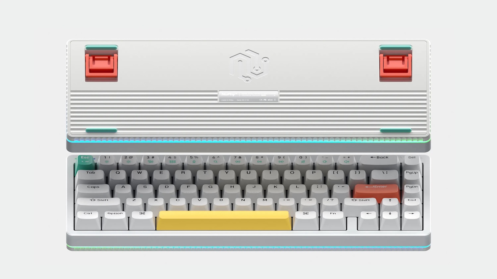 NuPhy Halo65 Wireless Mechanical Keyboard has an RGB HaloLit design ...