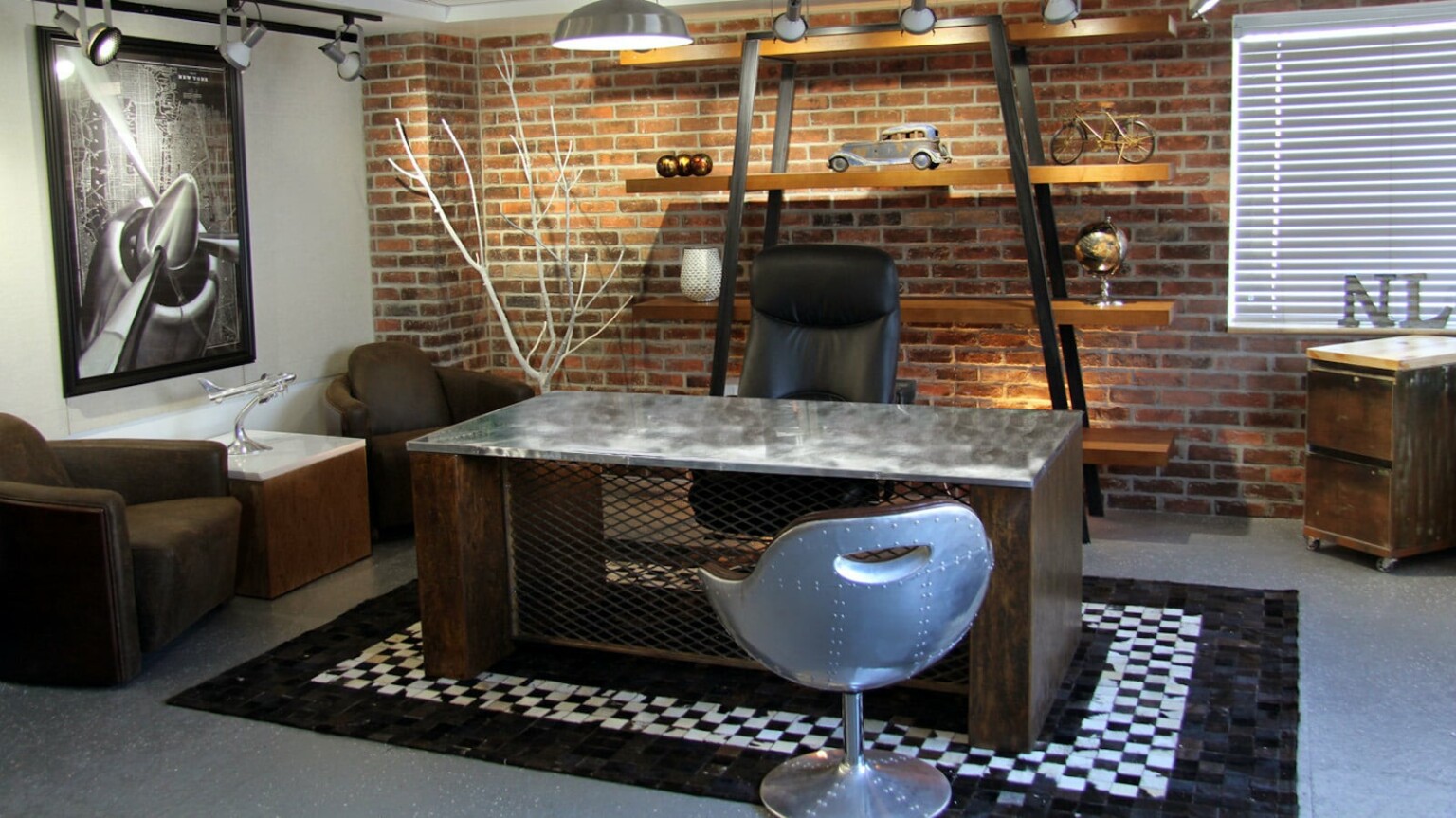 The Urban 9–5 Urban-Industrial Executive Desk adds a focal point to ...