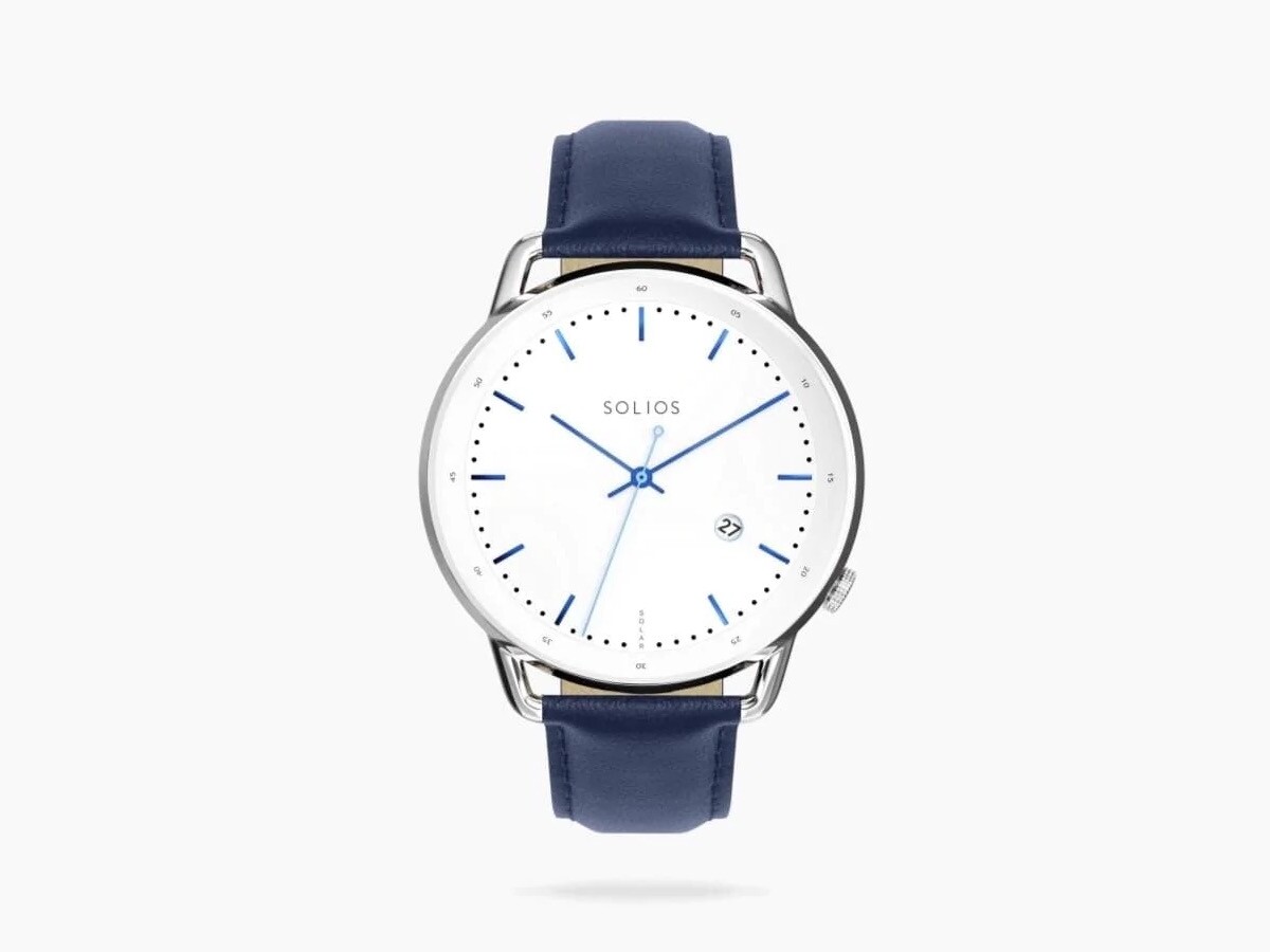 Solios Curve Solar Watch boasts a recycled case and up to 6 months of ...