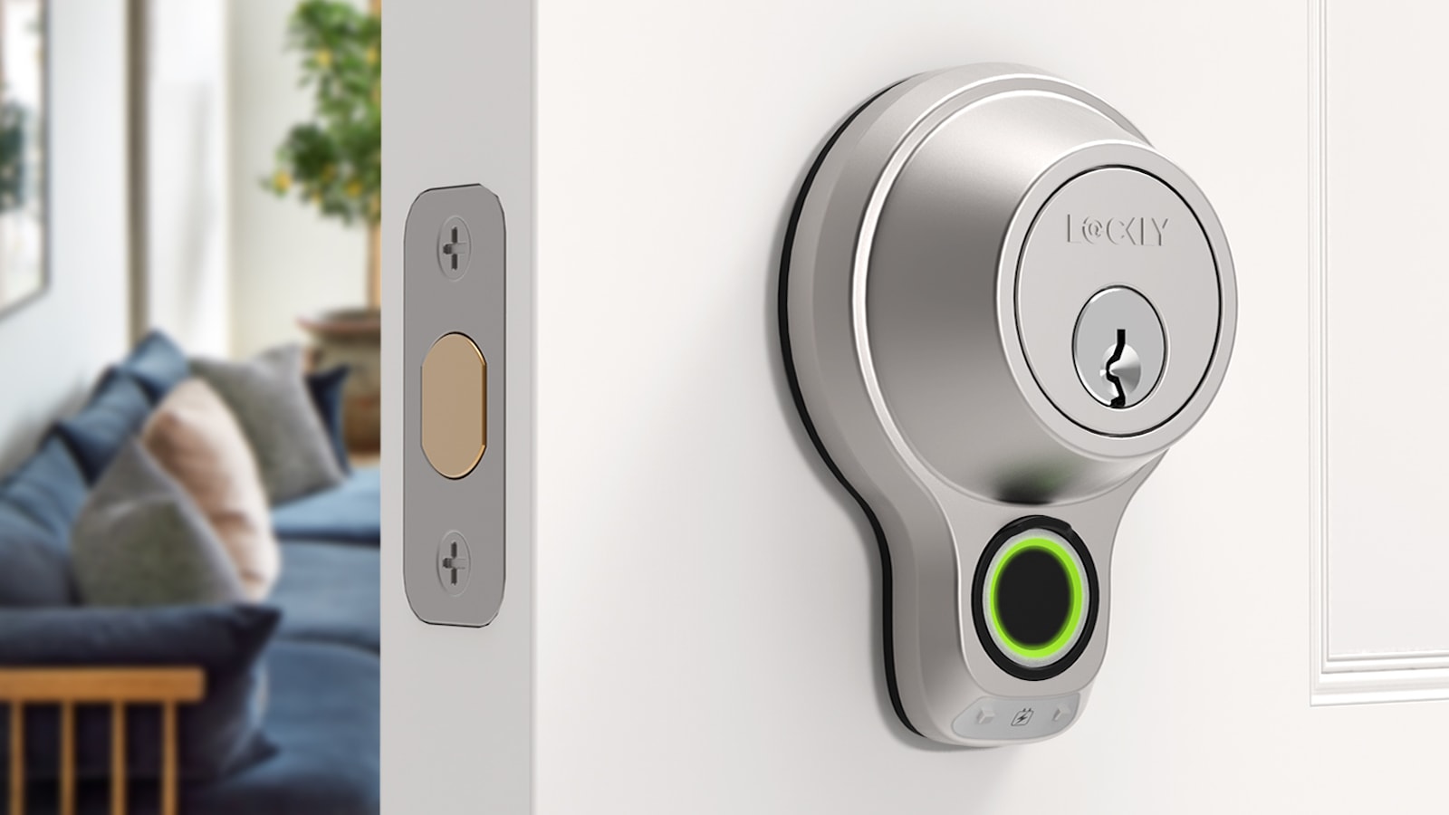 Lockly Access Touch Pro fingerprint deadbolt comes with a 3D biometric ...