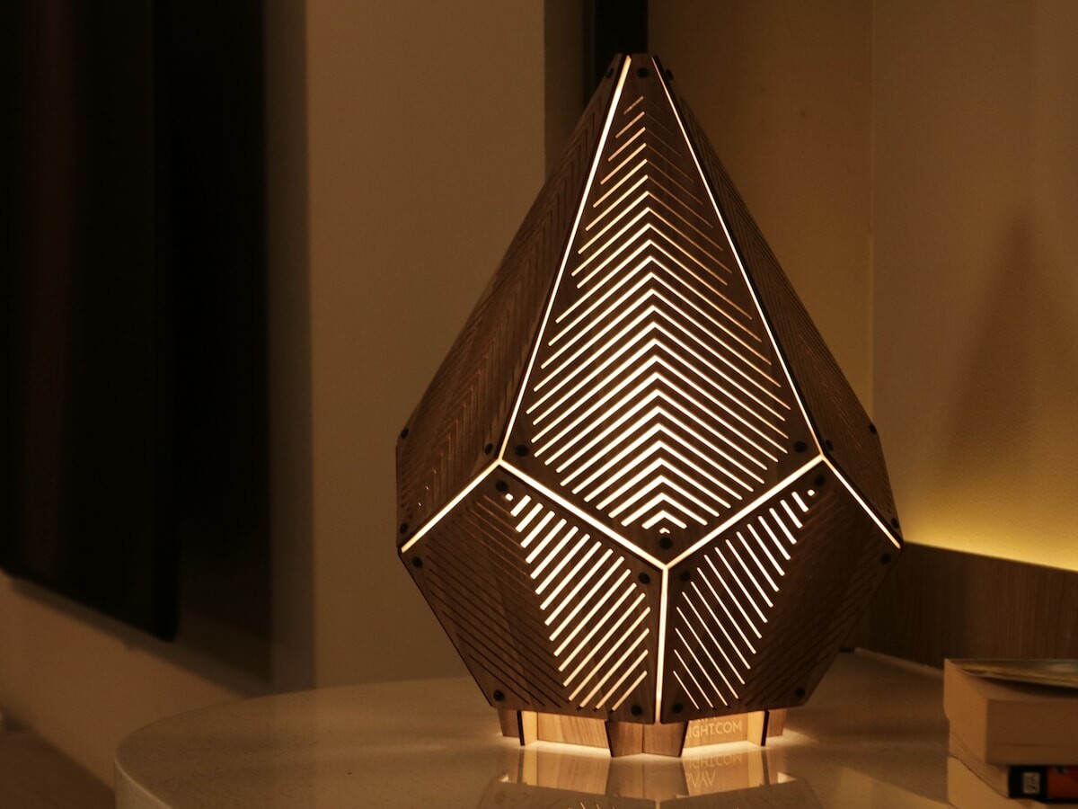 SAYA Light transformable lighting system uses laser-cut panels that ...
