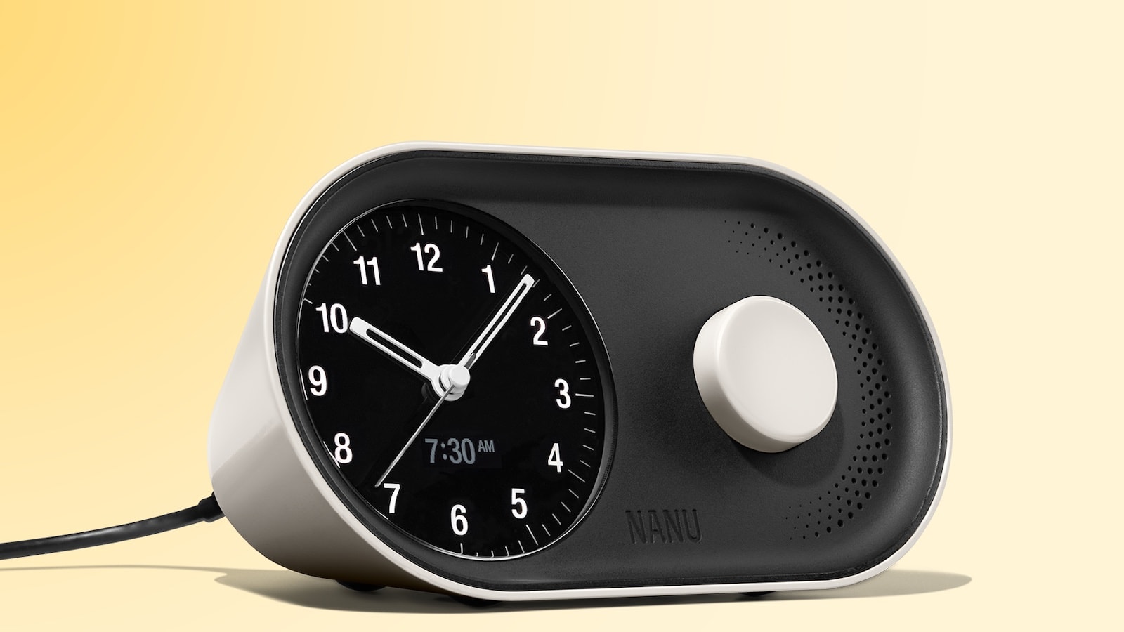 Arc Alarm Clock combines analog and modern with a discreet digital ...