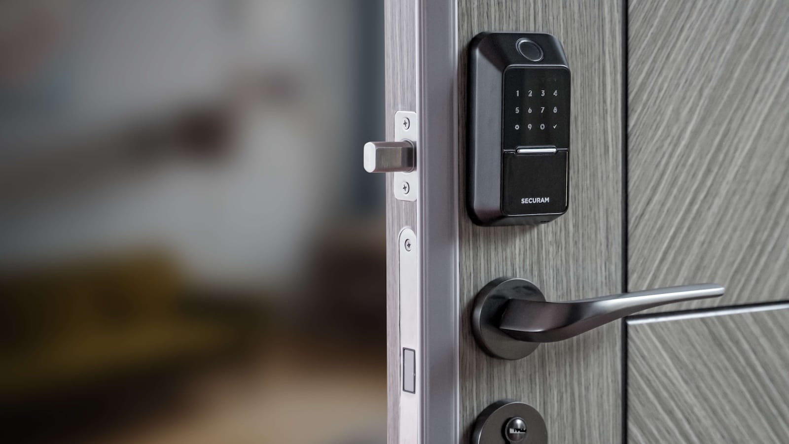 SECURAM EOS Wi-Fi fingerprint smart door lock offers a simple and ...