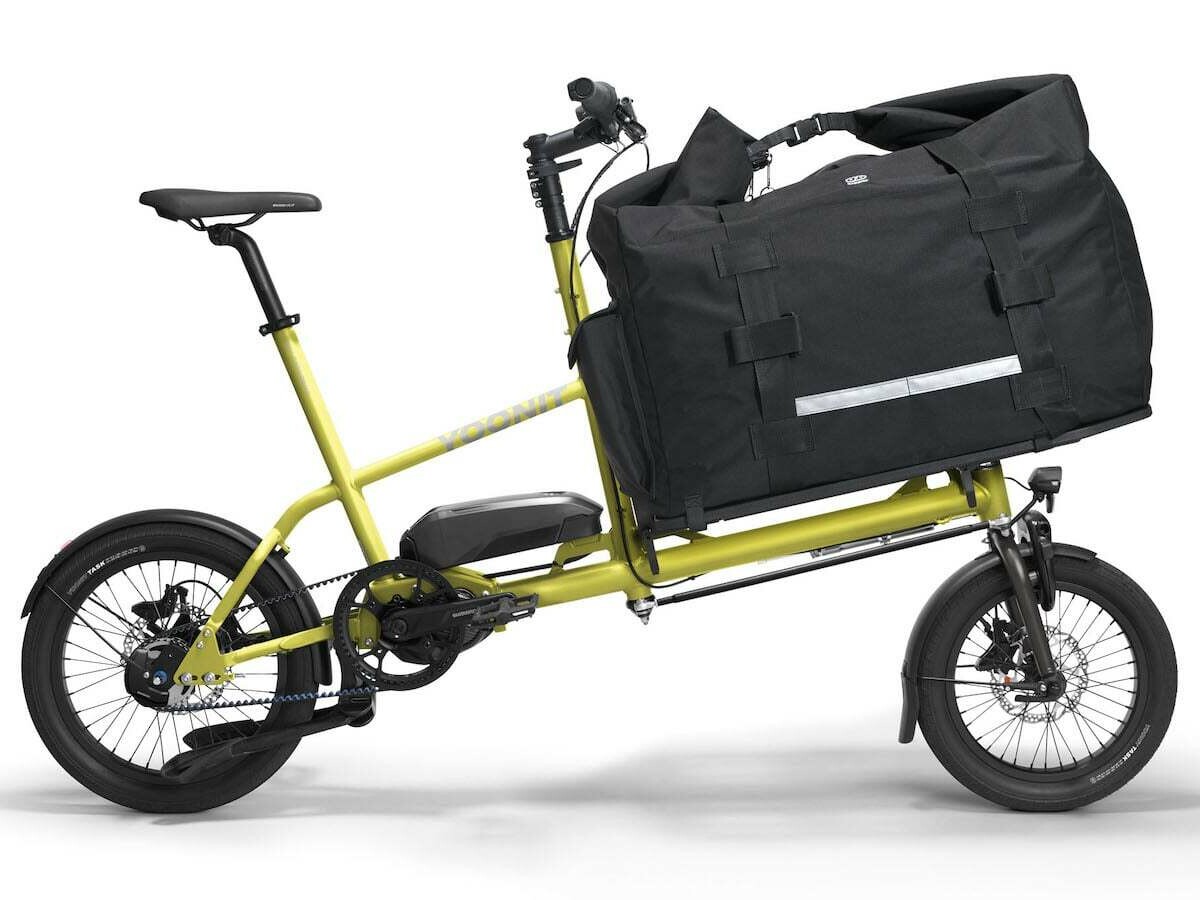 YOONIT Electric compact eBike has unlimited cargo options & adapts to ...