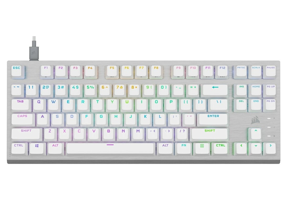 Corsair K60 PRO TKL RGB tenkeyless keyboard has anti-ghosting & 8,000 ...