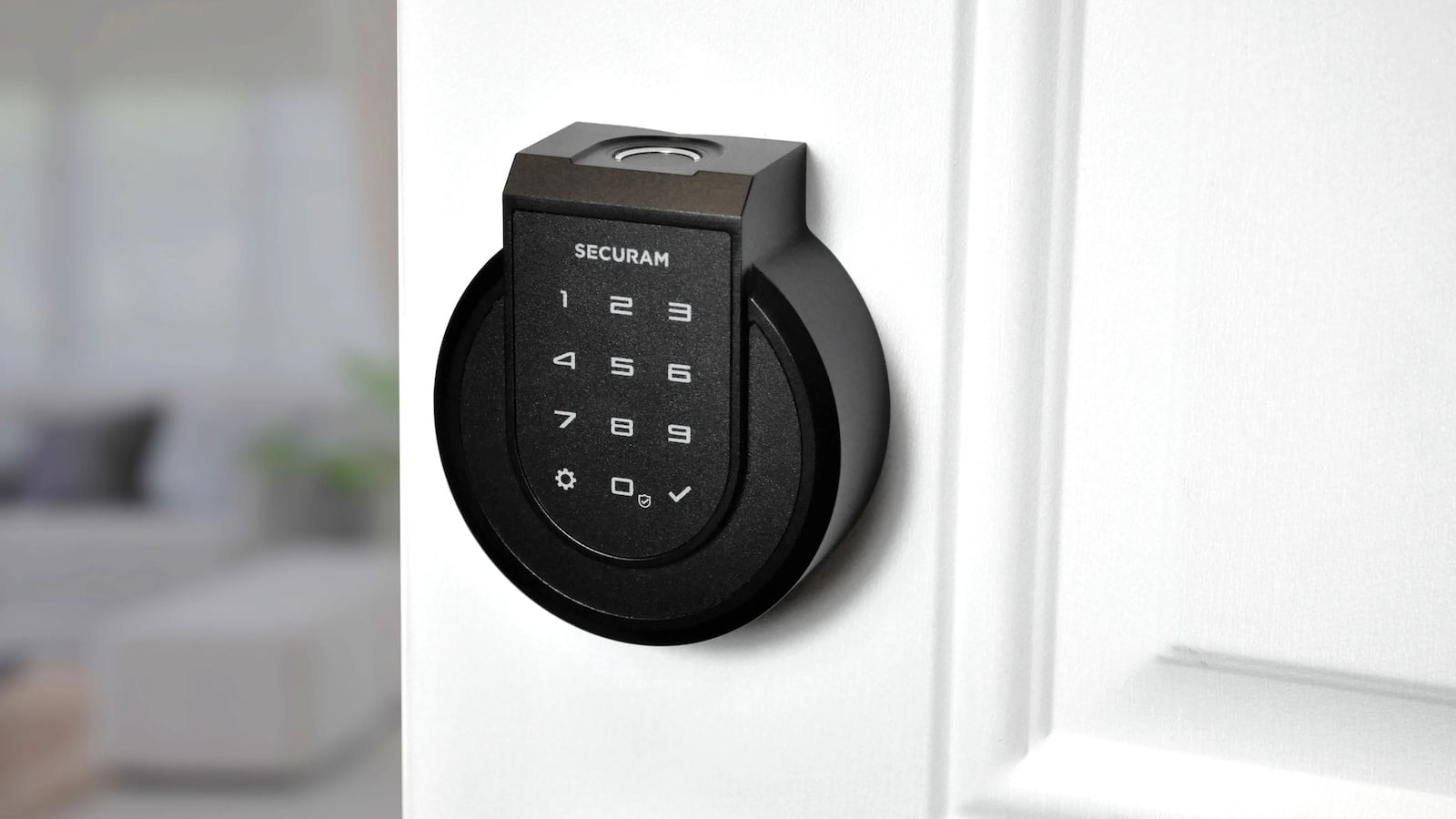 This fingerprint smart lock by Securam has bank-grade security