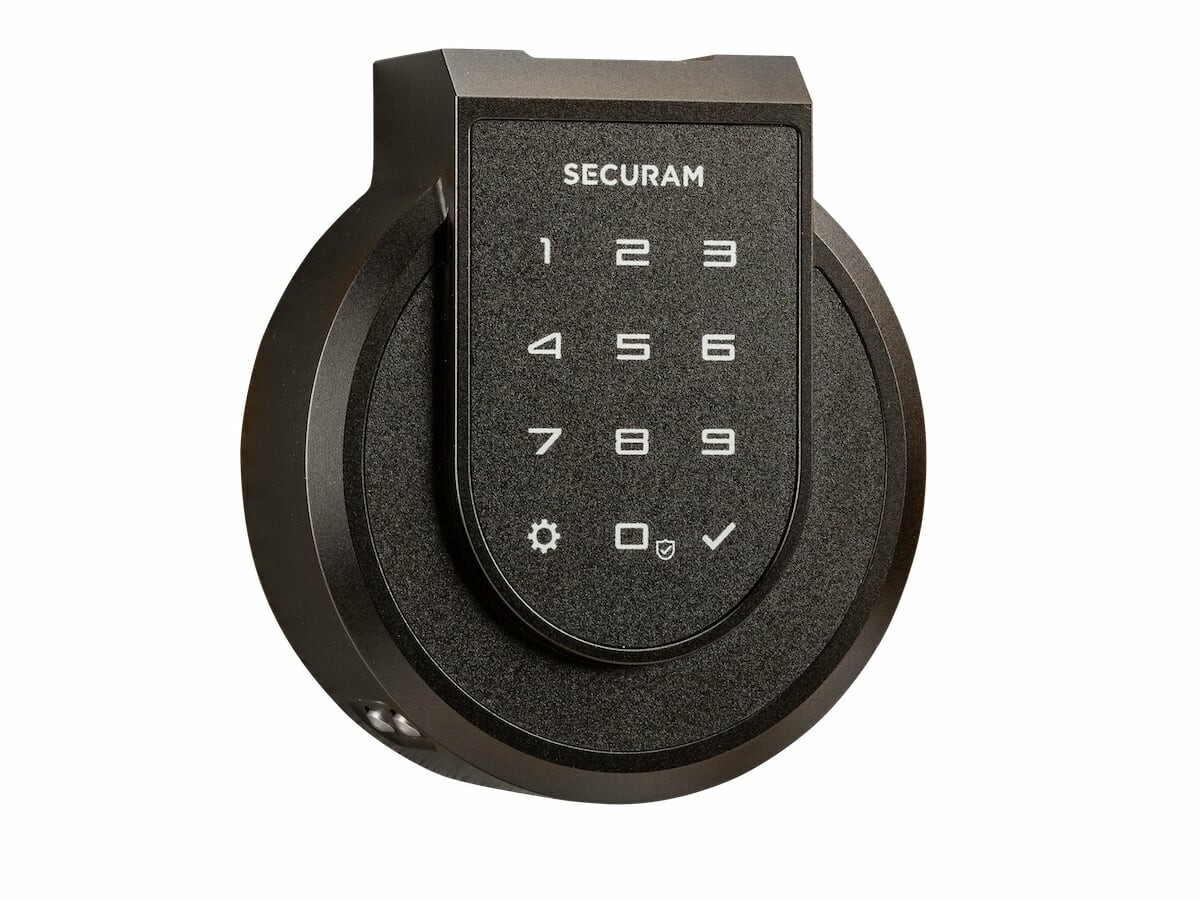 This fingerprint smart lock by Securam has bank-grade security