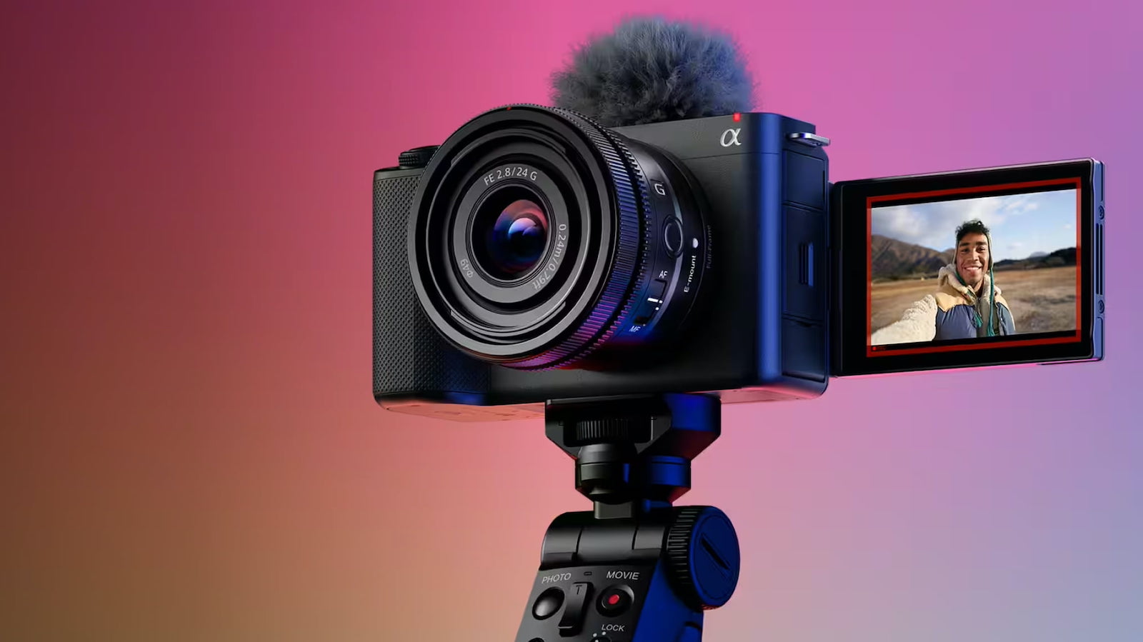 Sony Alpha ZV-E1 full-frame vlog camera has an interchangeable lens ...
