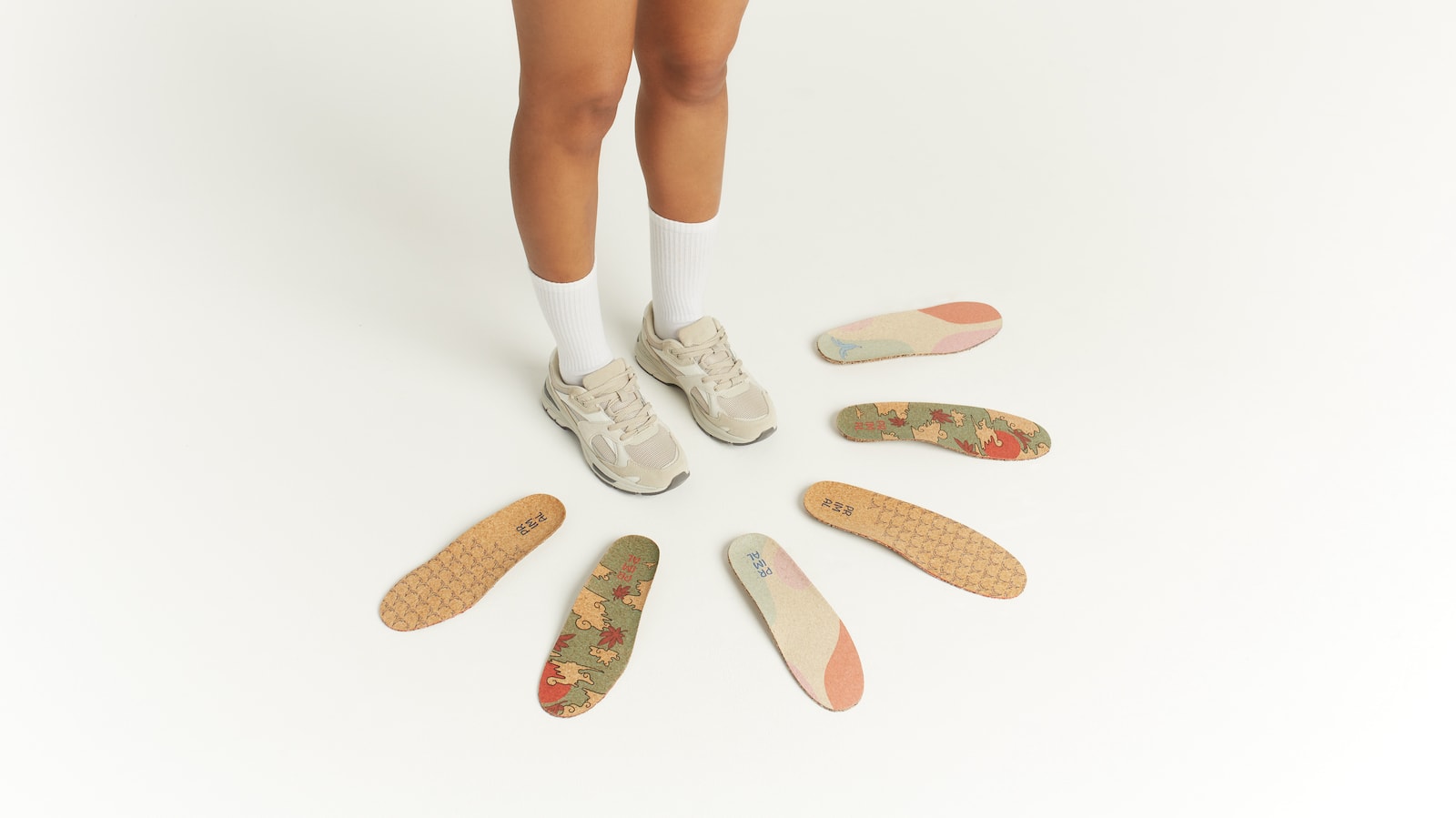 These circular shoe insoles have a thin design and super squishy comfort