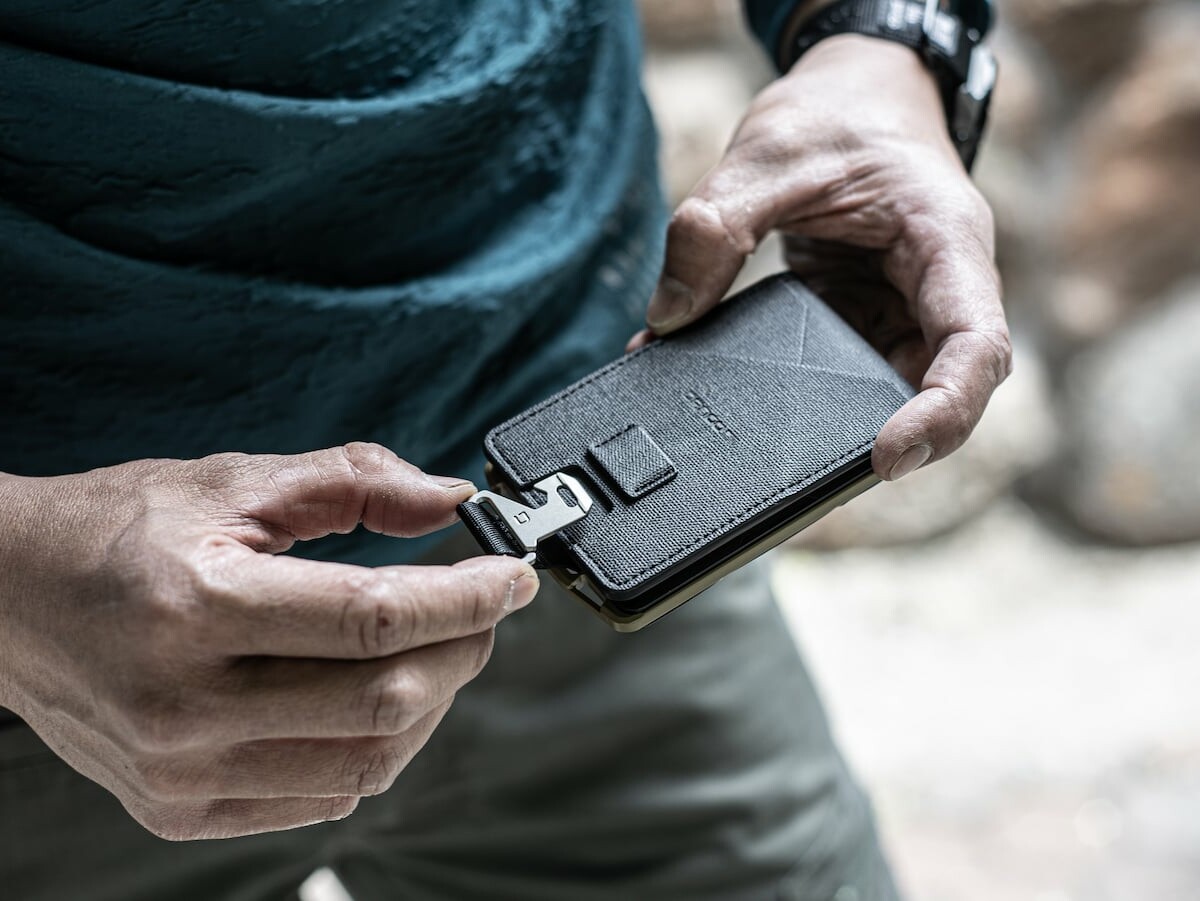 This cardholder wallet by Dango Products is slim and holds 10–13 cards