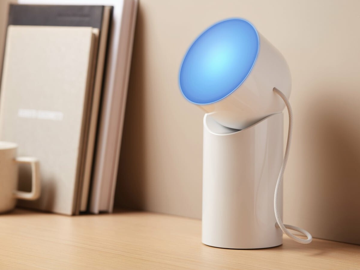 This portable LED lamp by Lexon has a detachable head