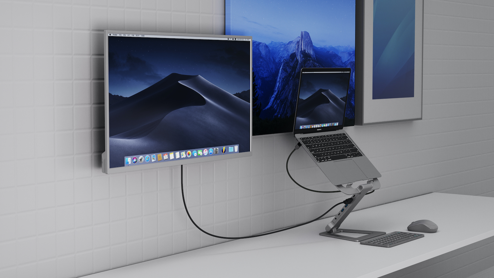 This laptop stand and hub has 8-in-1 functionality for multitasking