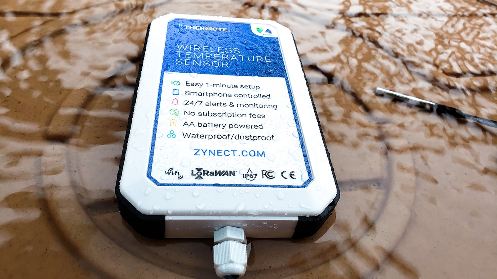 This wireless temperature sensor offers durability & Wi-Fi connectivity