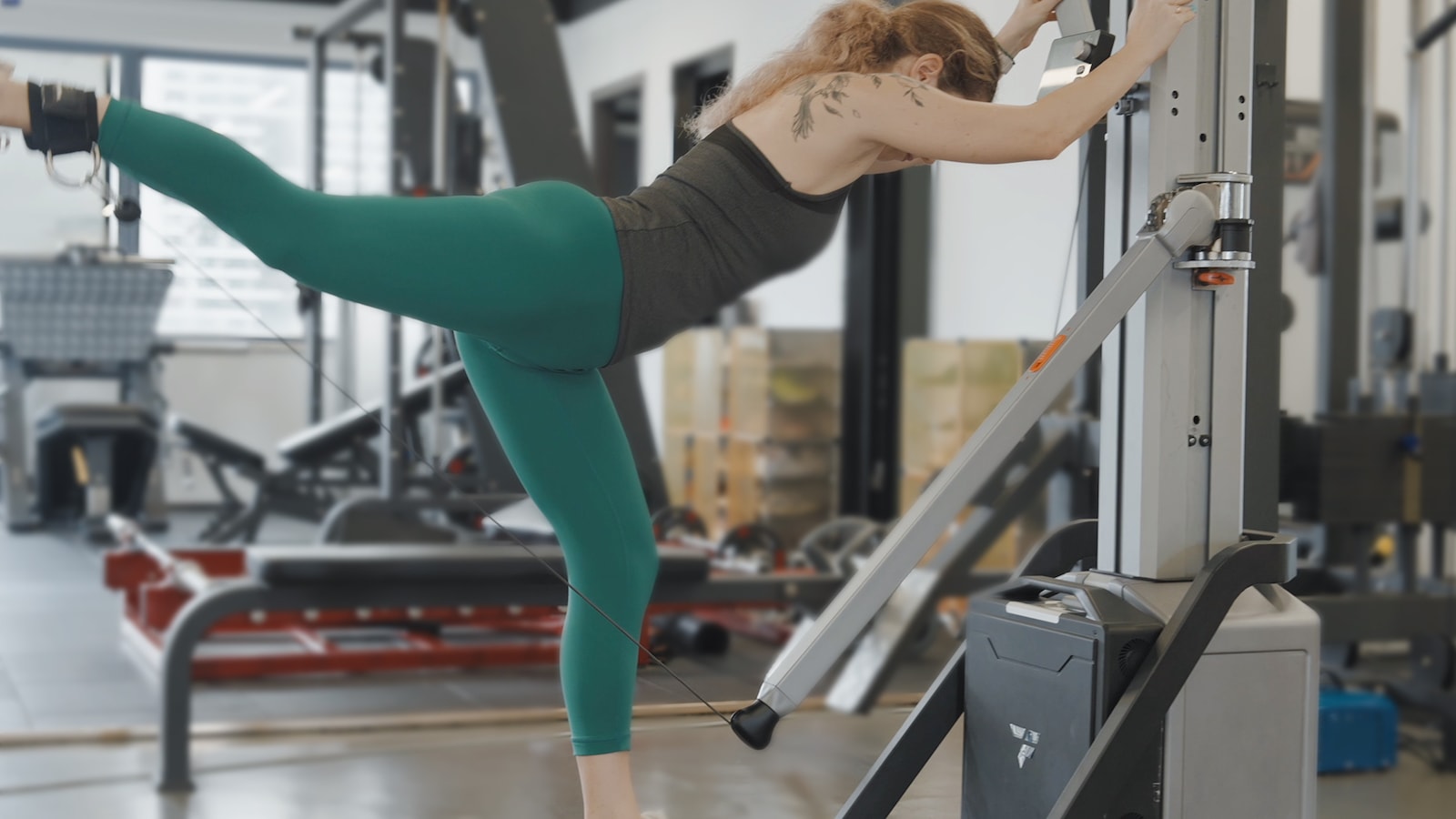 This modular home gym offers endless exercise options