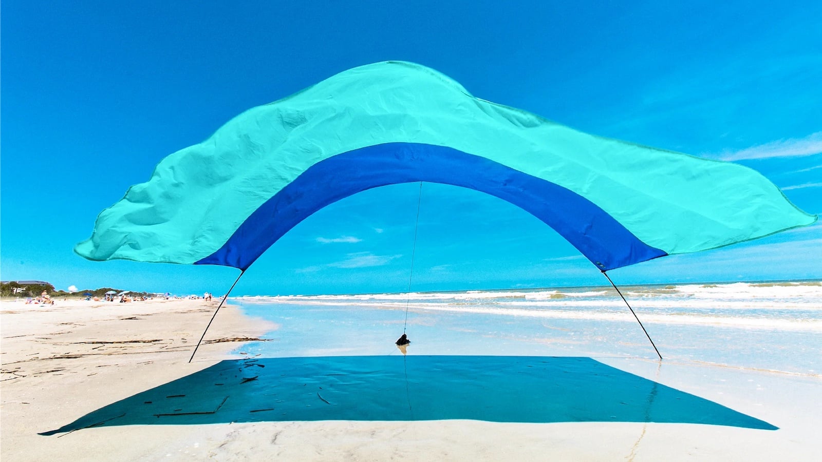 This beach tent by Shibumi offers UPF 50+ protection