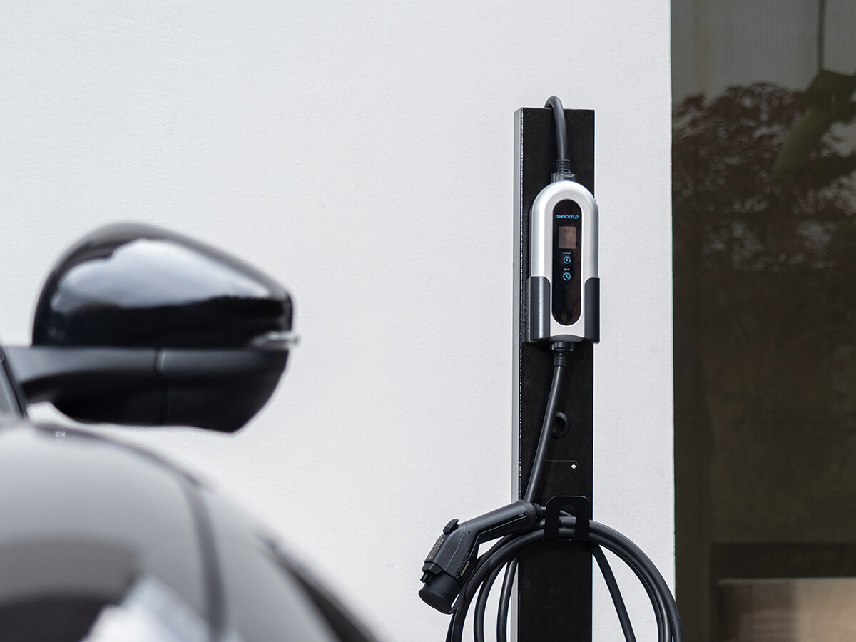 This Level 2 EV Charger works as both a portable & wall charger