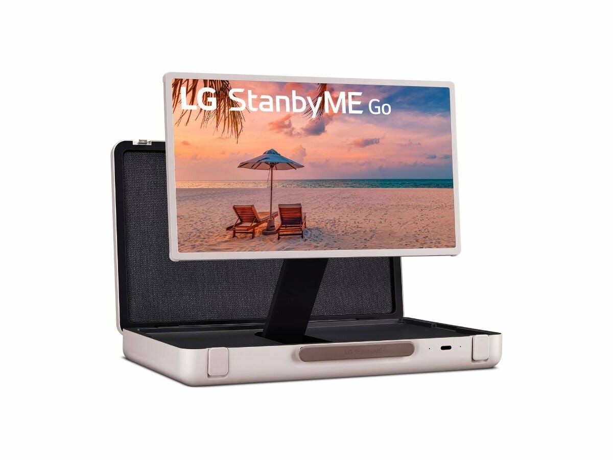 LG StanbyME Go has a super portable design