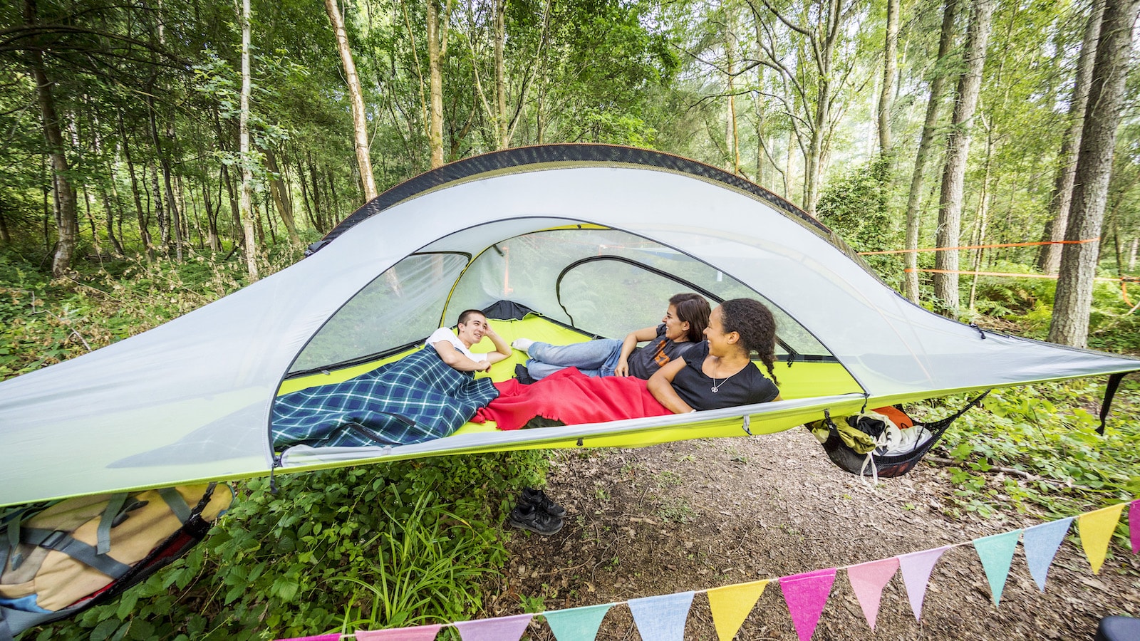 This 3-person tree tent gives you a unique camping experience