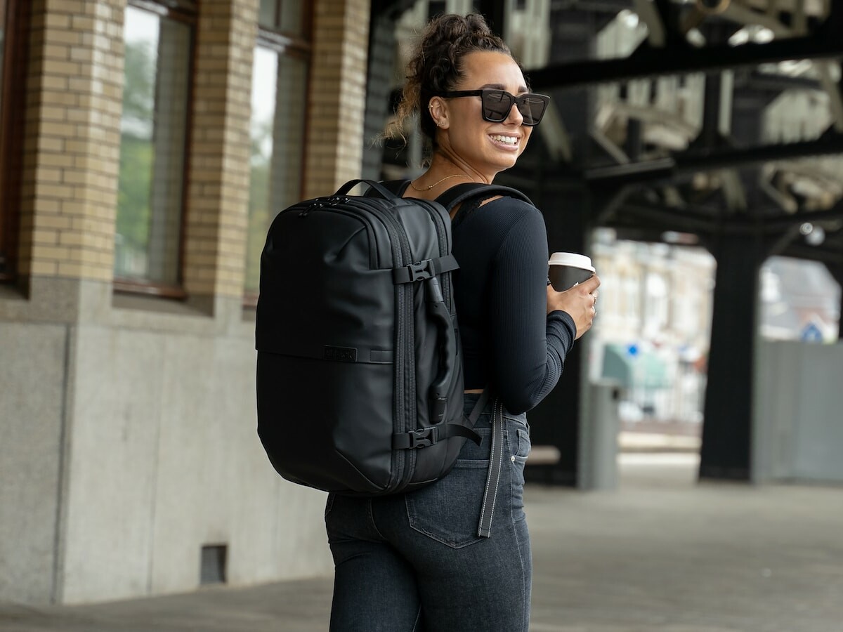 This backpack with built-in compression tech lets you carry up to 50% more