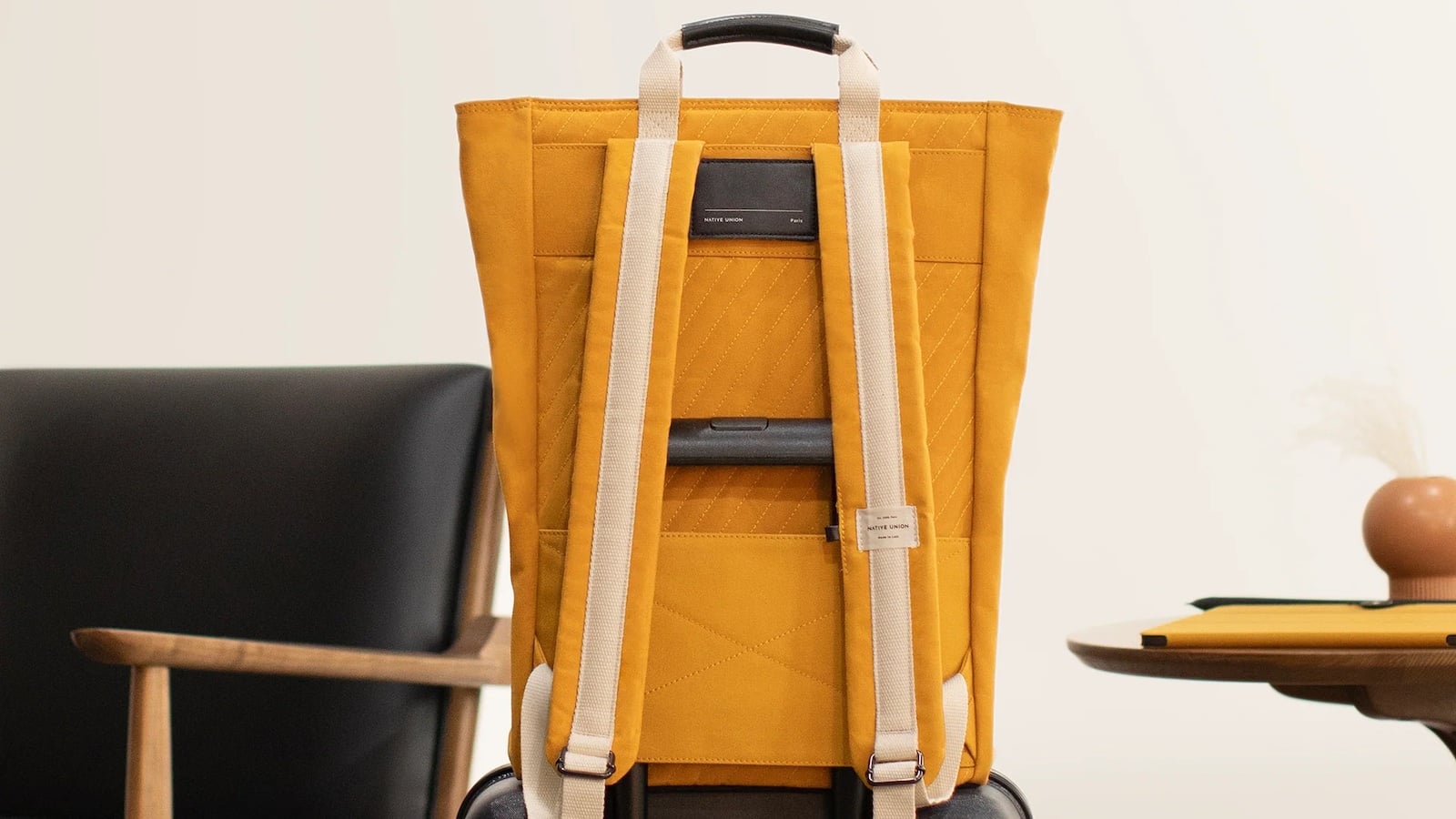 The W.F.A Backpack by Native Union has a sleek, sustainable design