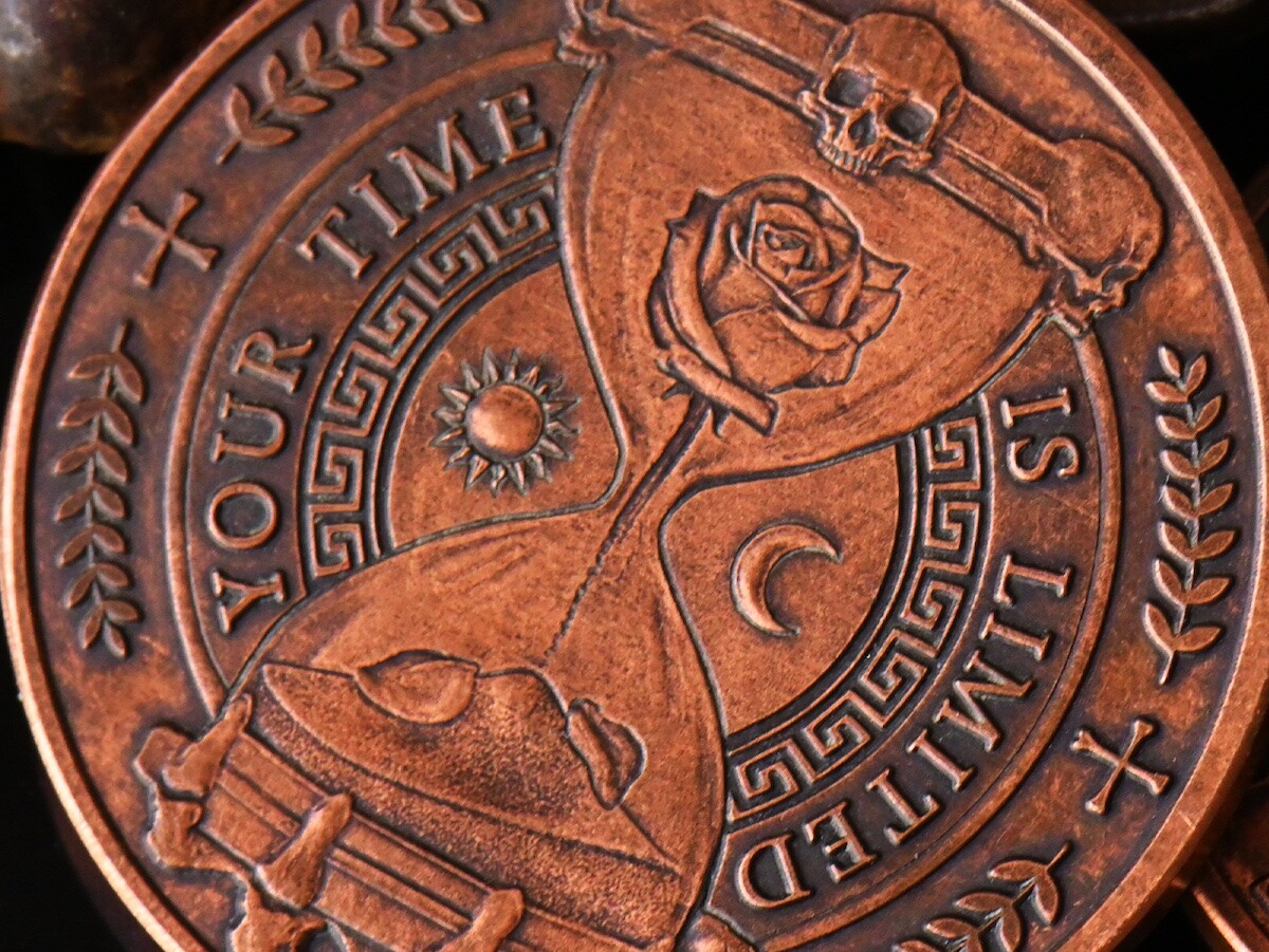 The Memento Mori Coin reminds you of the fact that your life will end