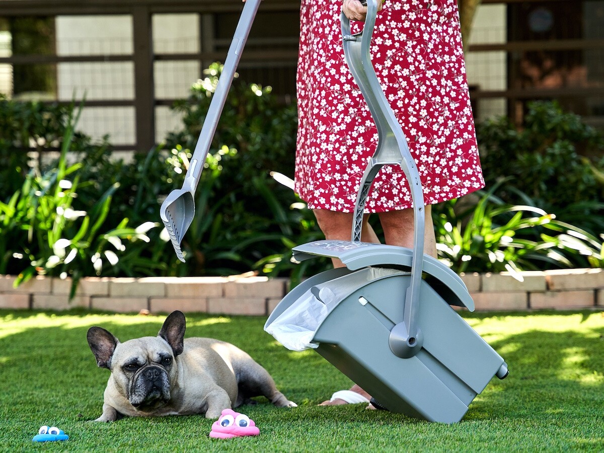 This pet waste management device changes the way you clean your yard