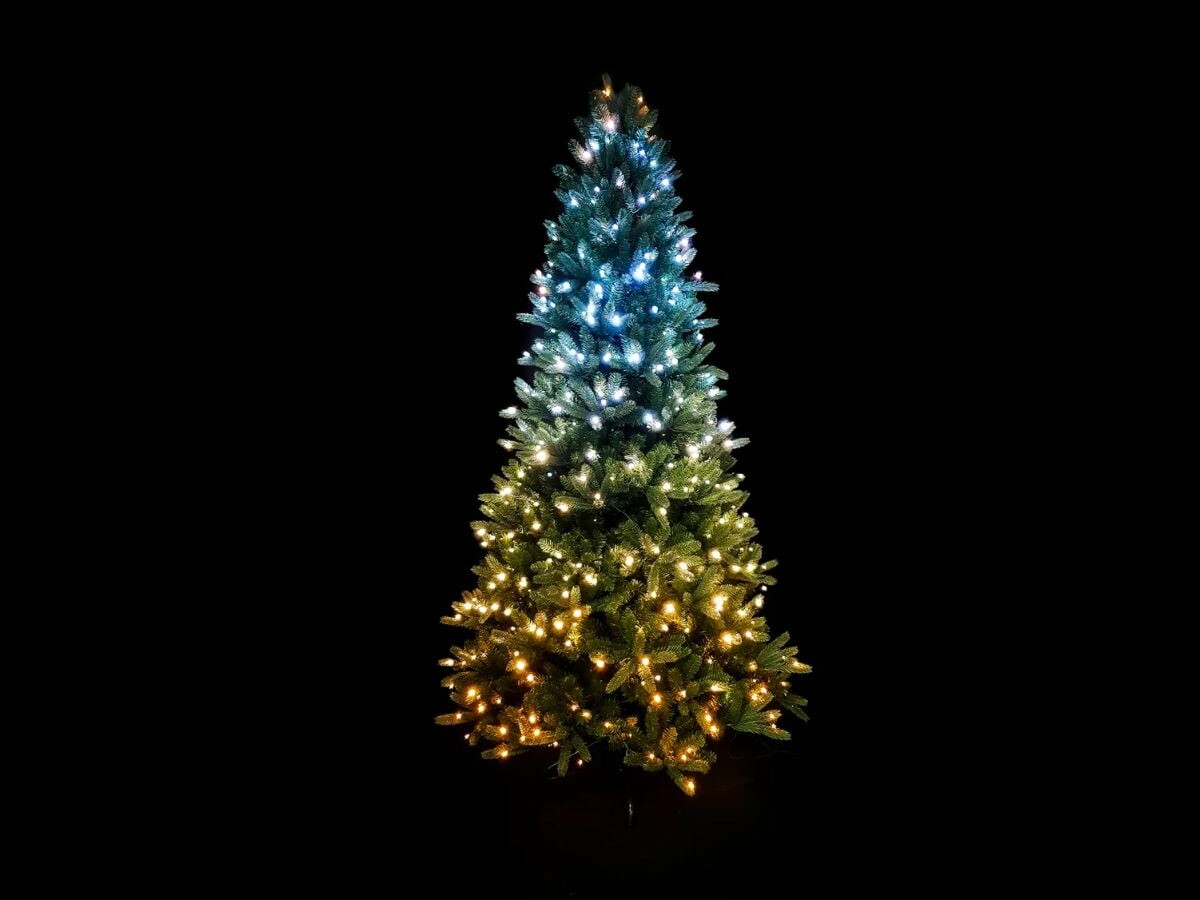 The Pre-Lit Tree by Twinkly installs in seconds