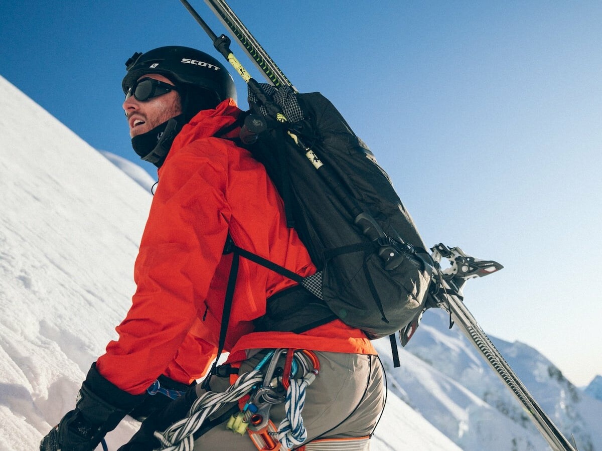 This ski backpack has a 40-liter capacity
