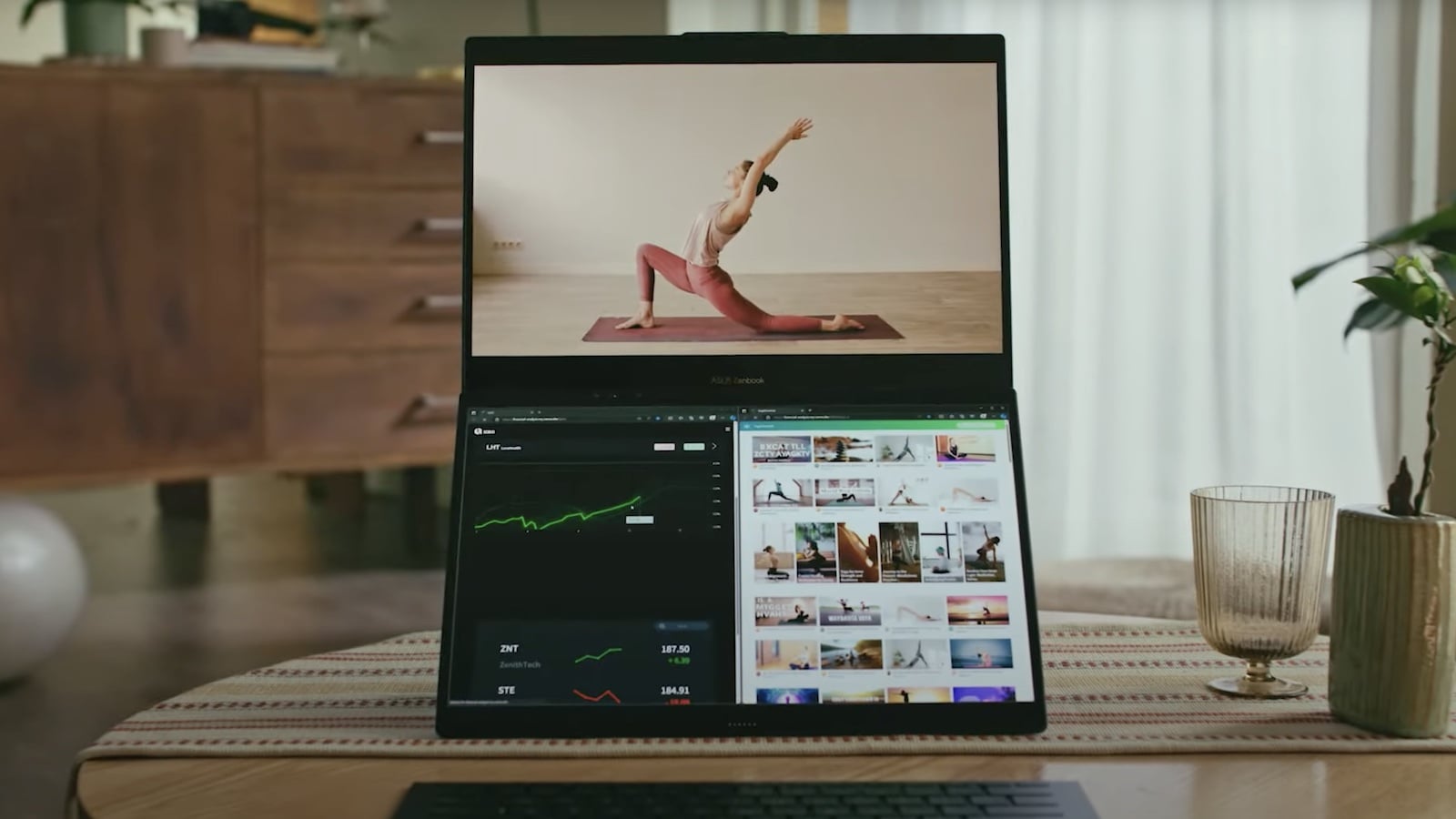 The ASUS Zenbook DUO UX8406 has dual 14" OLED screens