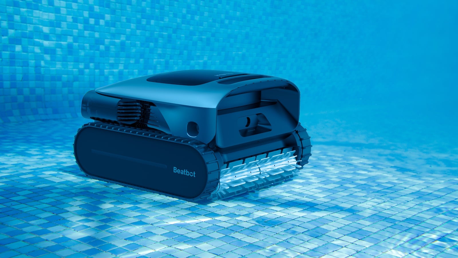 This robot vacuum for pools uses AI for efficient navigation and cleaning