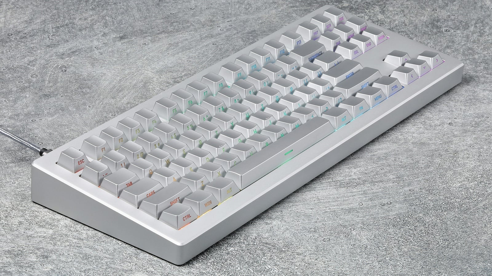 The DCL Silver Keycap Set by Drop has elegant legends