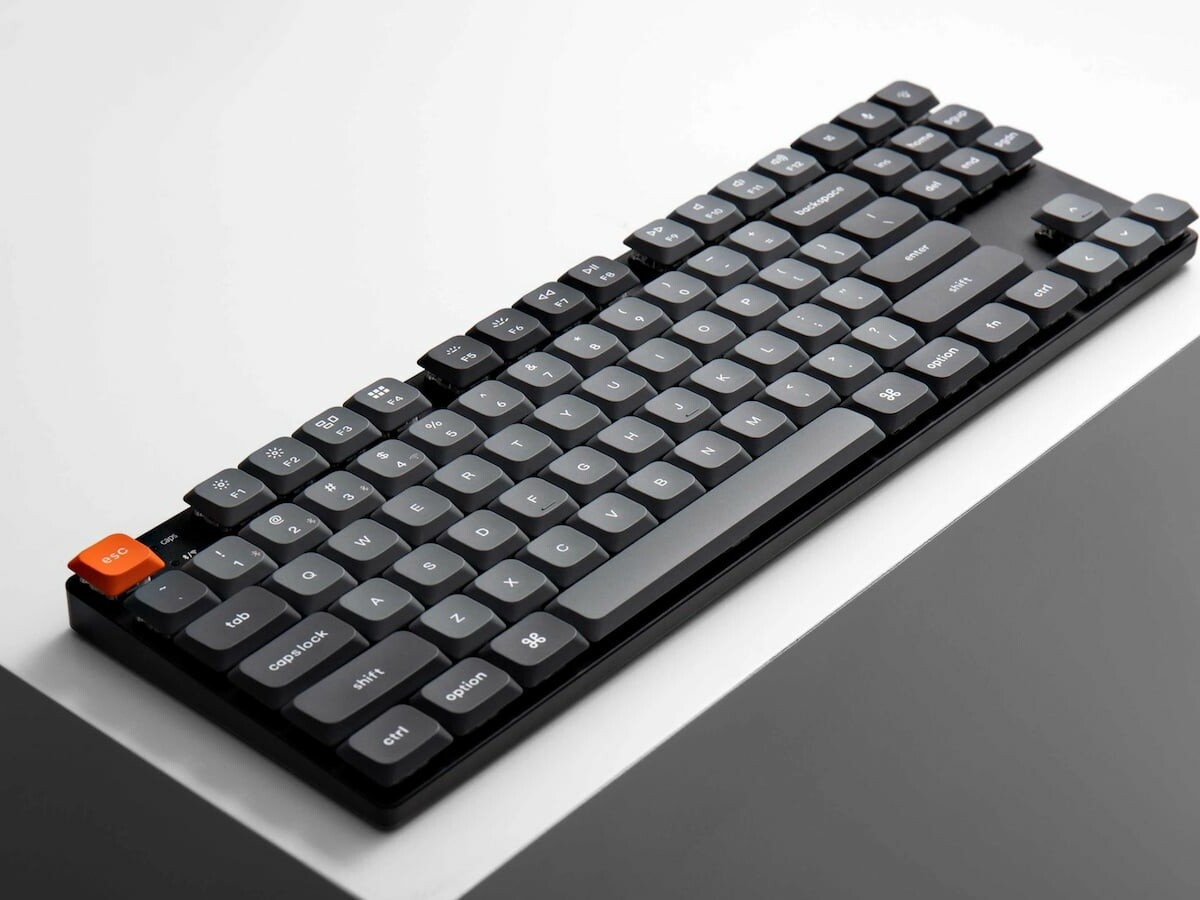 The Keychron K1 Max keyboard is low profile and wireless