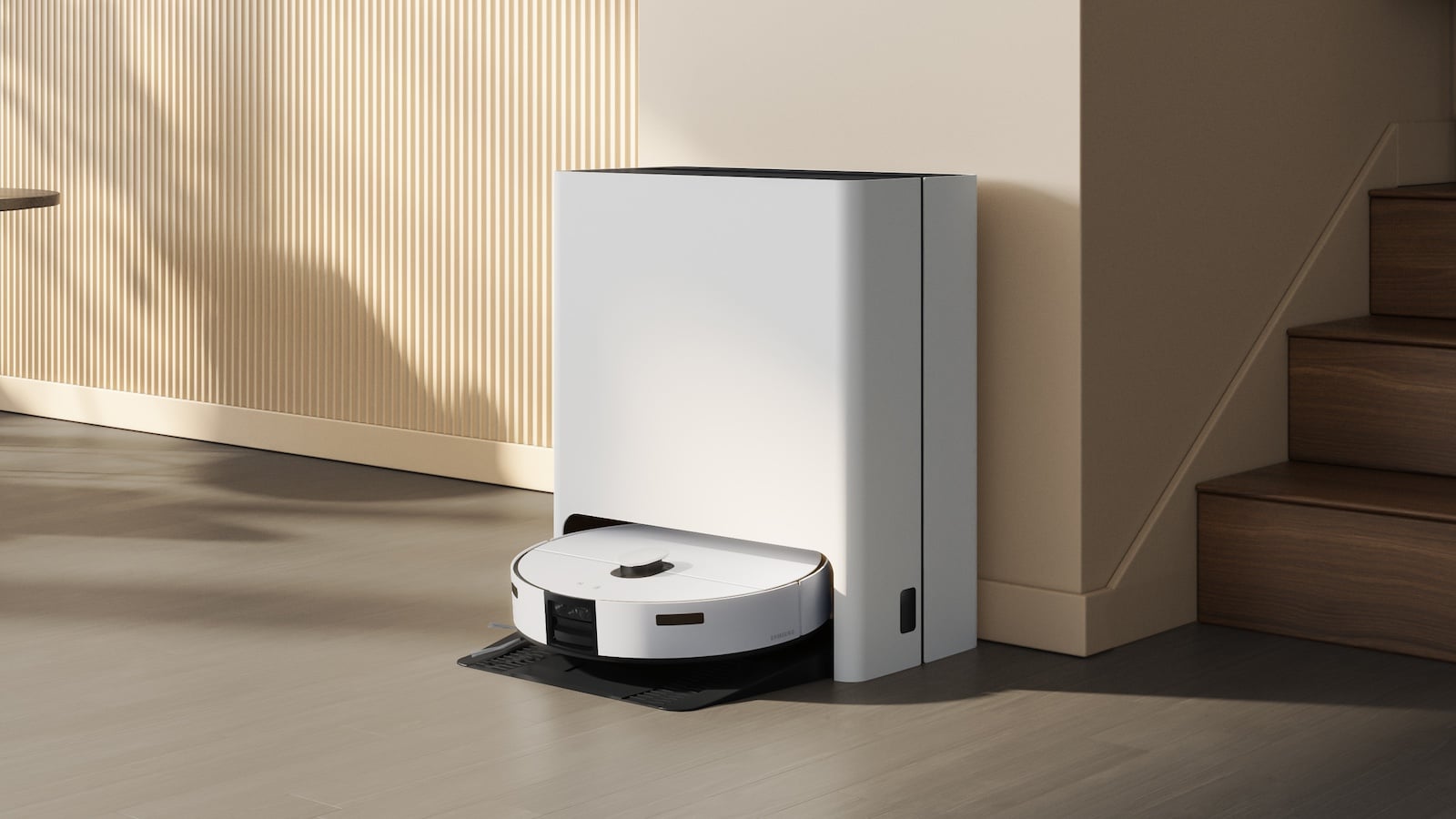 The Bespoke Jet Bot Combo AI vacuum recognizes people & pets