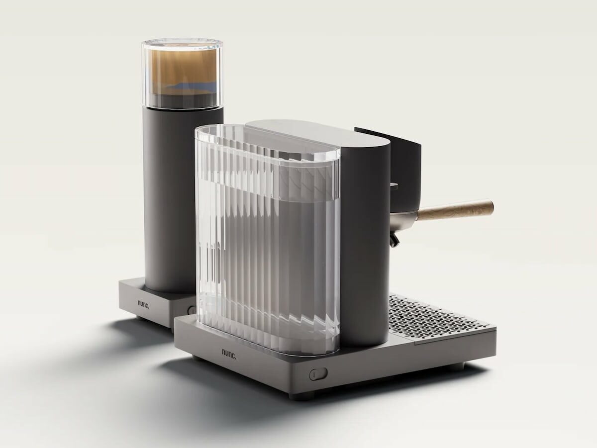 The nunc. portafilter espresso machine is smart and easy to use