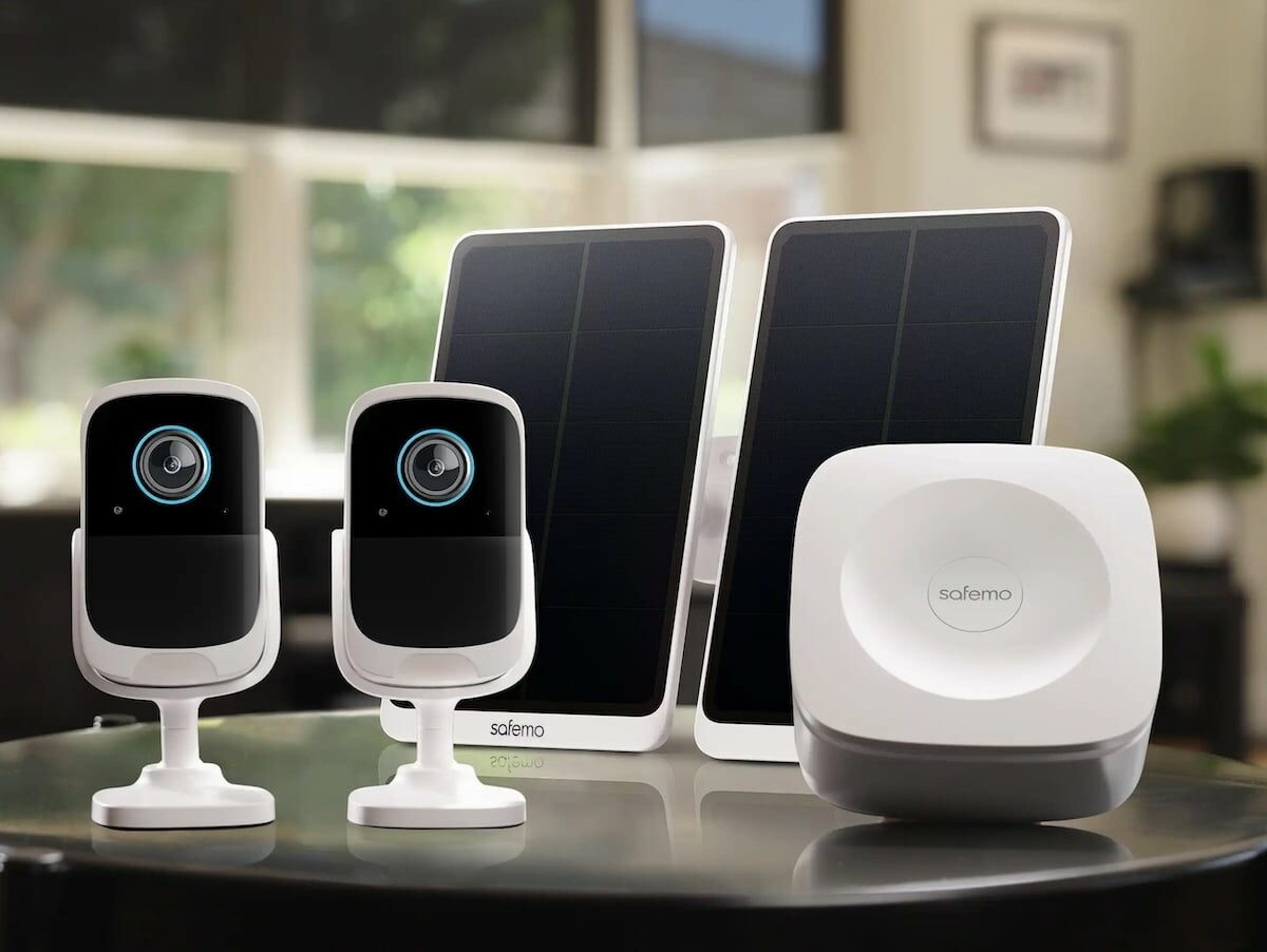 Safemo outdoor security camera system is solar-powered
