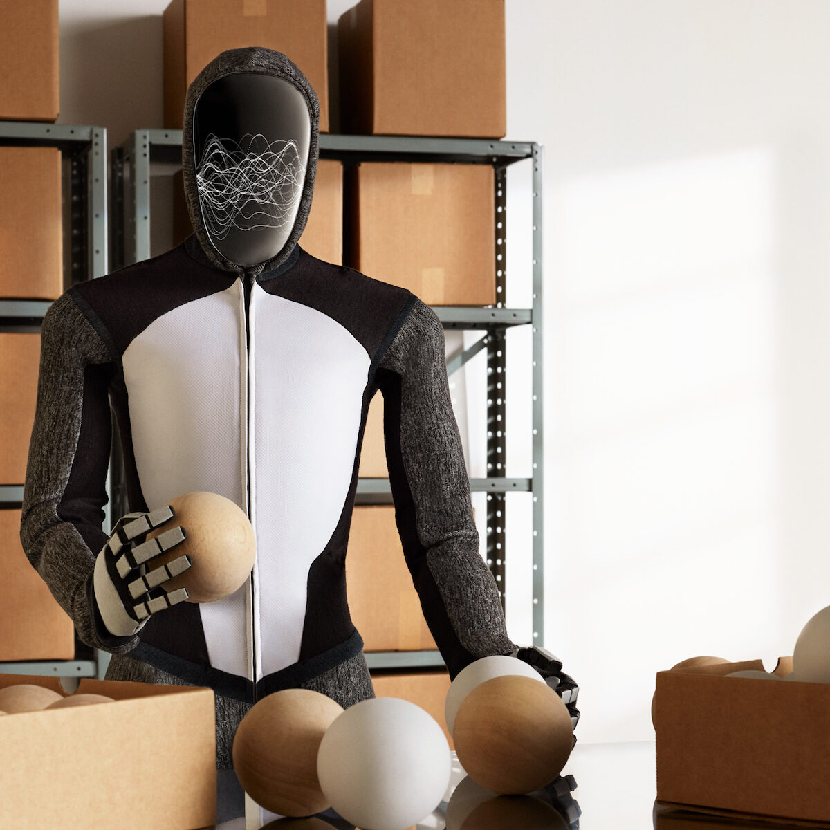 Black Humanoid Robot Humanoid Robot Ameca Could Perfectly Mimick