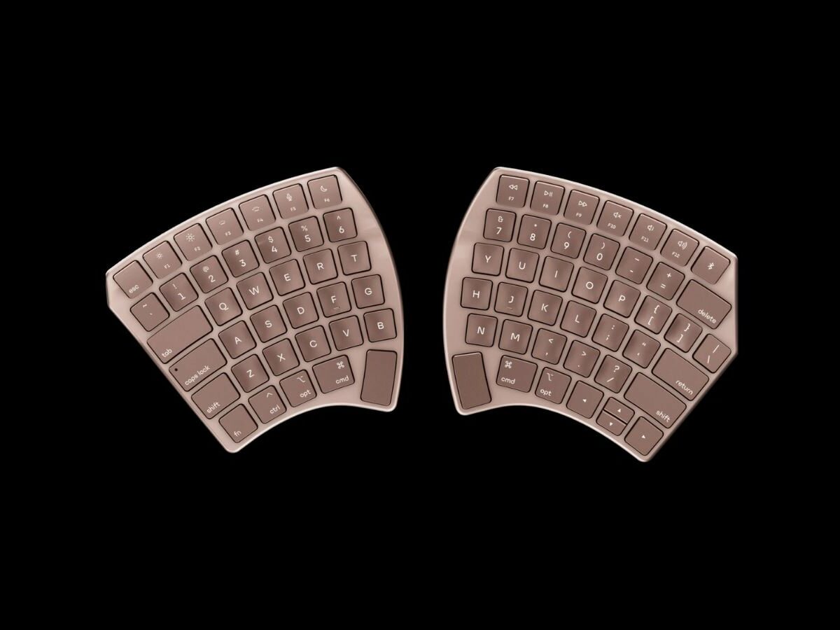 NUIO Flow Keyboard with a split design boosts comfort!