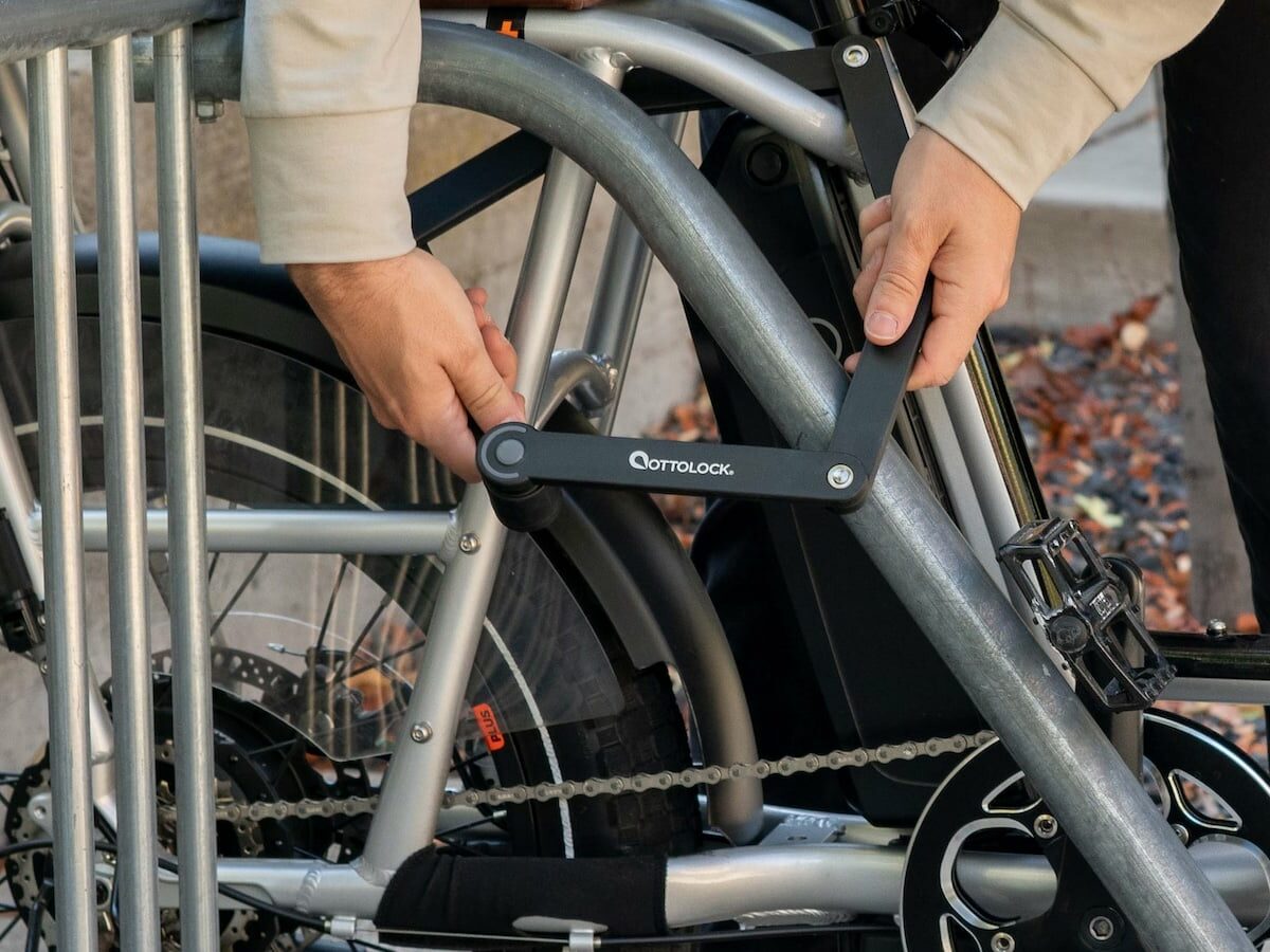 A folding lock for eBikes and bicycles with limitless shape options