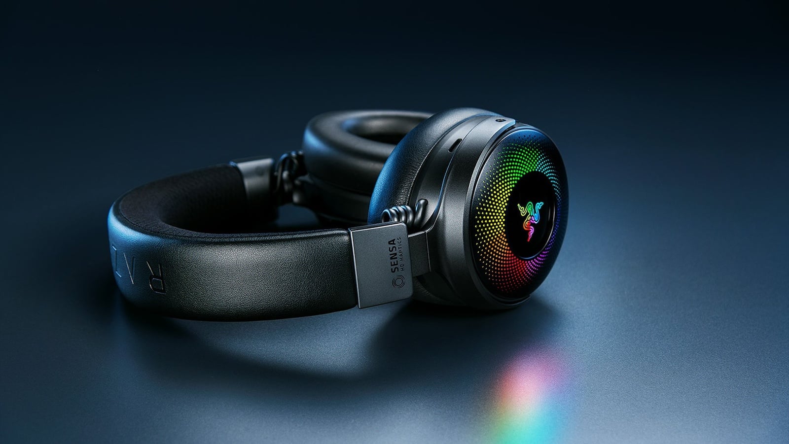 Razer Kraken V4 Pro wireless RGB headset offers precise controls!