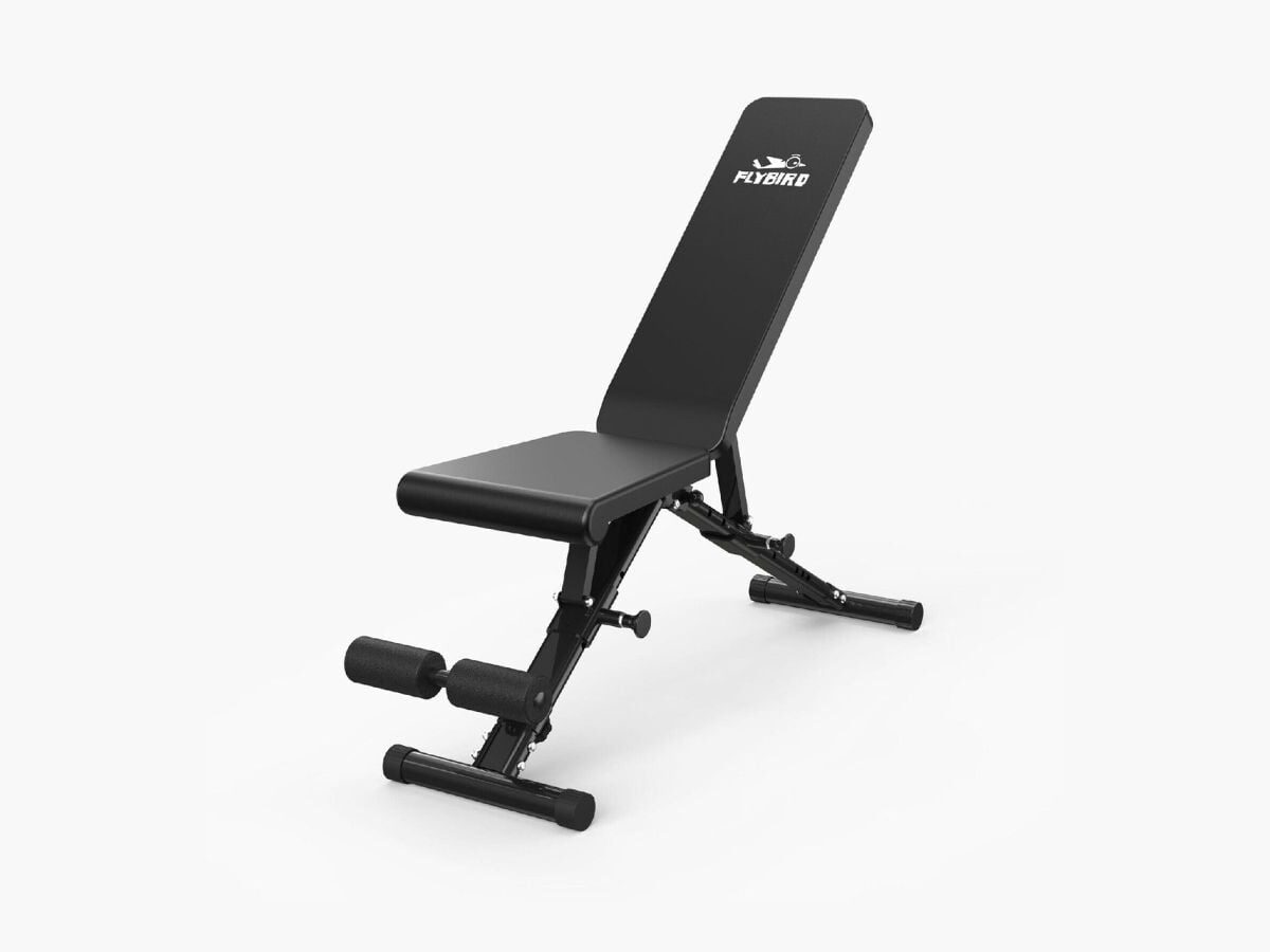 This adjustable folding workout bench is so convenient!