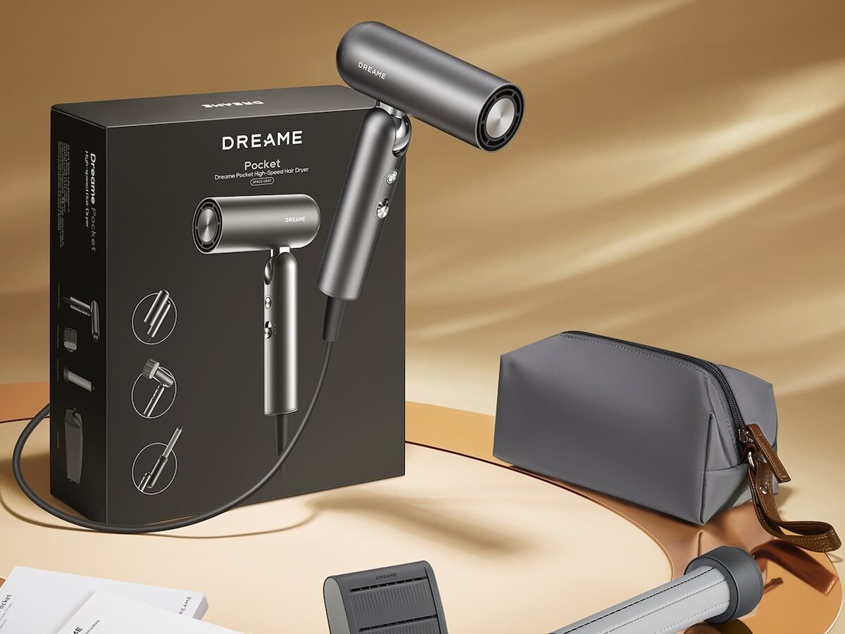 Dreame Pocket Hair Dryer Folds Compactly for Effortless travel