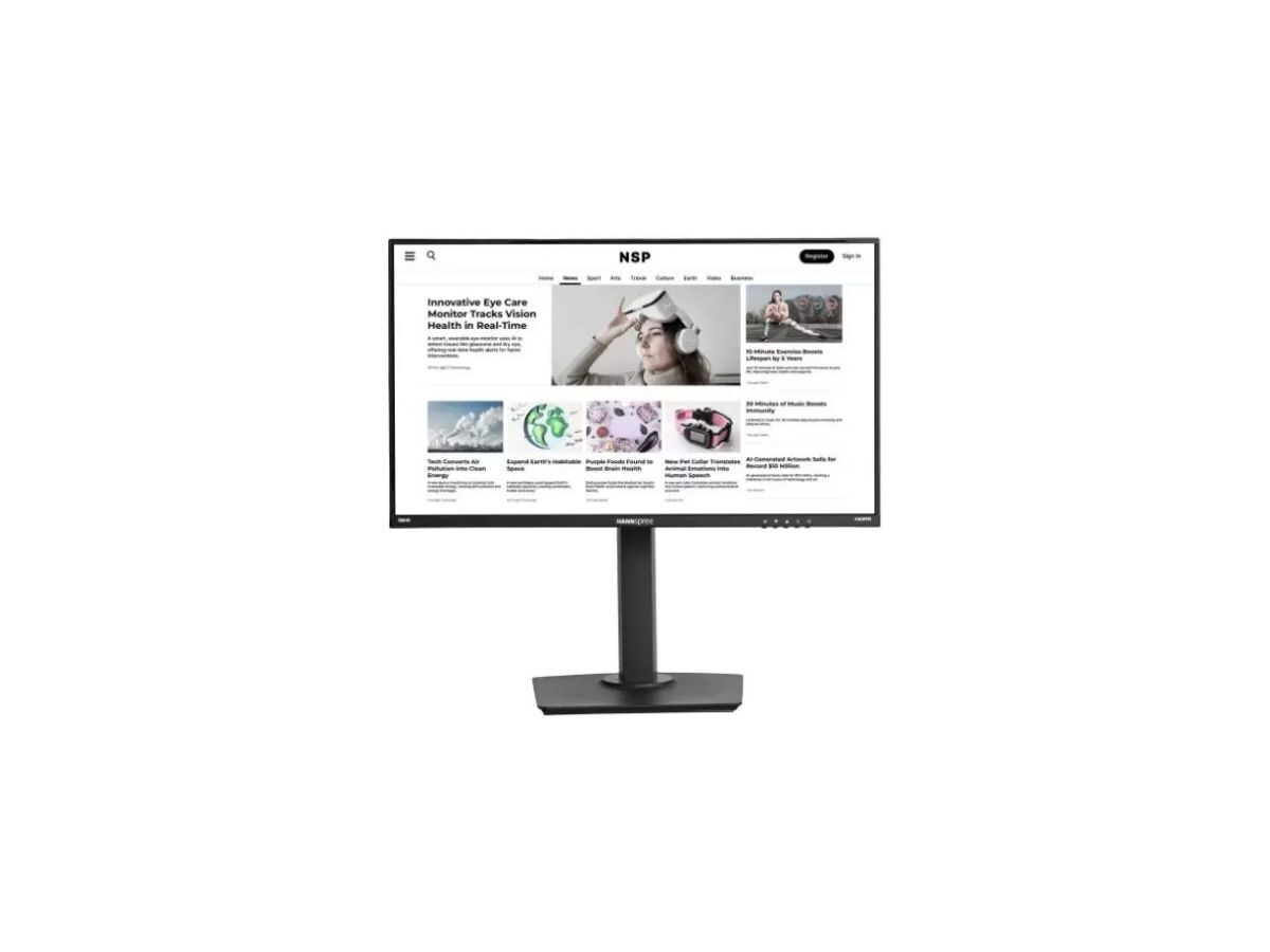 HANNspree Hybri Monitor transforms from reflective to LED-backlit!