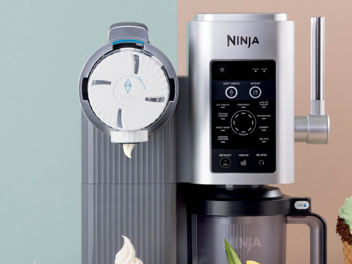 The Ninja Swirl by CREAMi creates soft serve at home