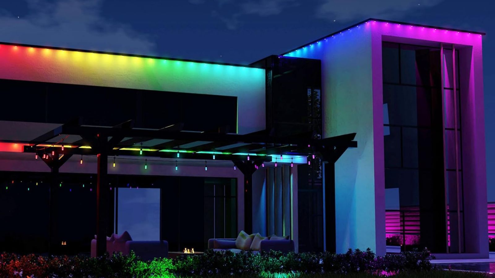 Enbrighten WiFi VIBE LED café lights offer color and smart control