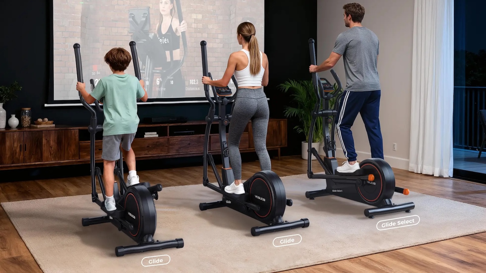 FED Fitness Yosuda EM1 Long-Stride Magnetic Elliptical Machine | Key ...